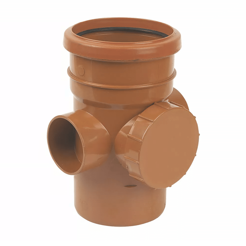 FloPlast Underground 87.5° Single Socket Access Pipe - 110mm - On ...