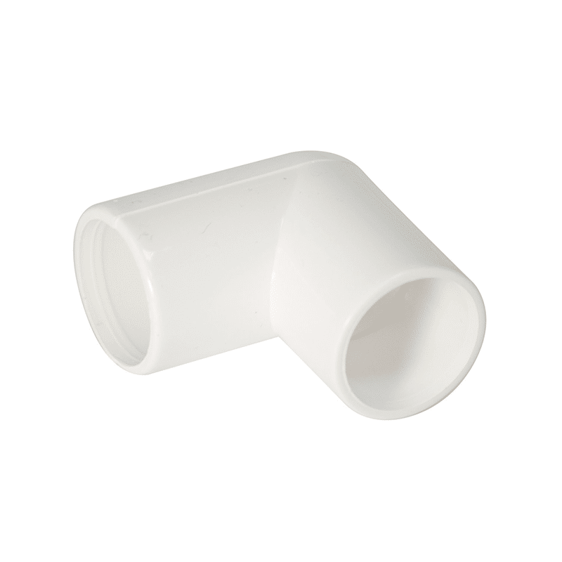 FloPlast White Overflow Pipe 90° Bend - 21.5mm - On-Demand Supplies