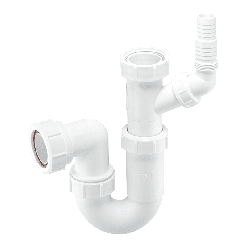 McAlpine WM15 Adjustable Sink Trap with 135° Nozzle - 40mm - On-Demand ...