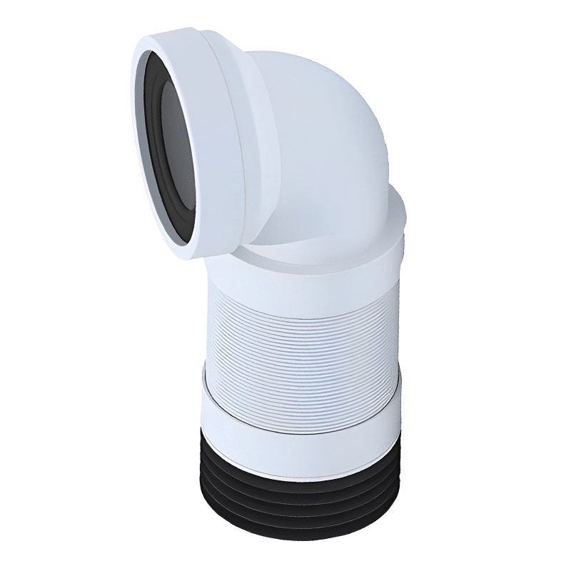 KeyPlumb 90° WC Flexible Pan Connector 300mm - 750mm - On-Demand Supplies